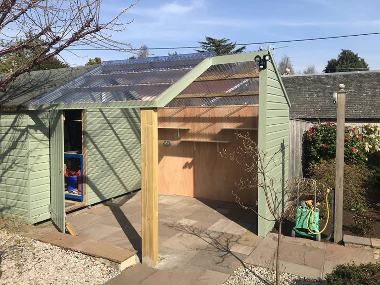 How to Construct a Sheltered Lean-to | Gardens Galore